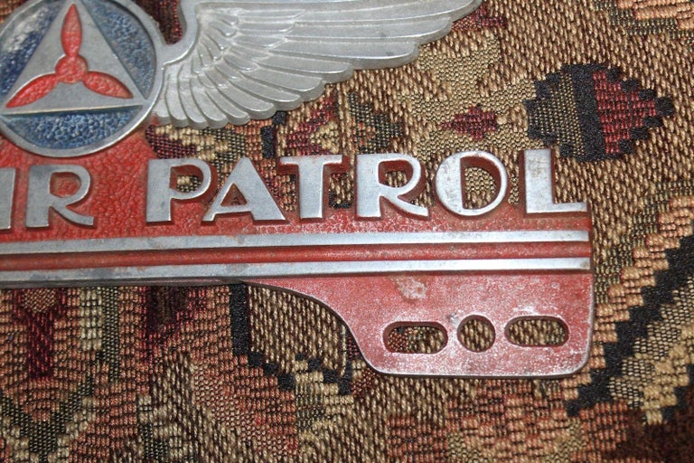1940s-1950s Civil Air Patrol License Plate Topper For Sale at 1stDibs