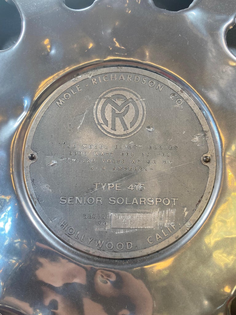 1940's 410 2K Mole Richardson Vintage Hollywood Movie Light For Sale at ...