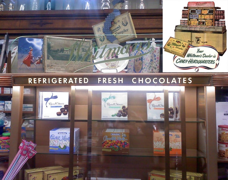 1940s American Whitman’s Chocolate Refrigerated Display Shop Counter ...