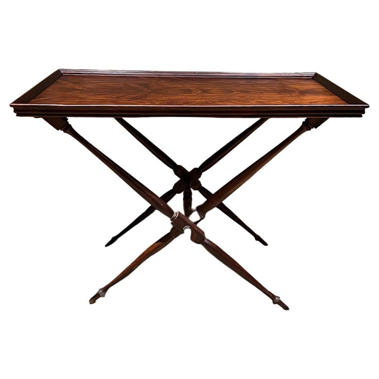 1940s Antique Art Deco Sculptural Egyptian Folding Table Elegant ...