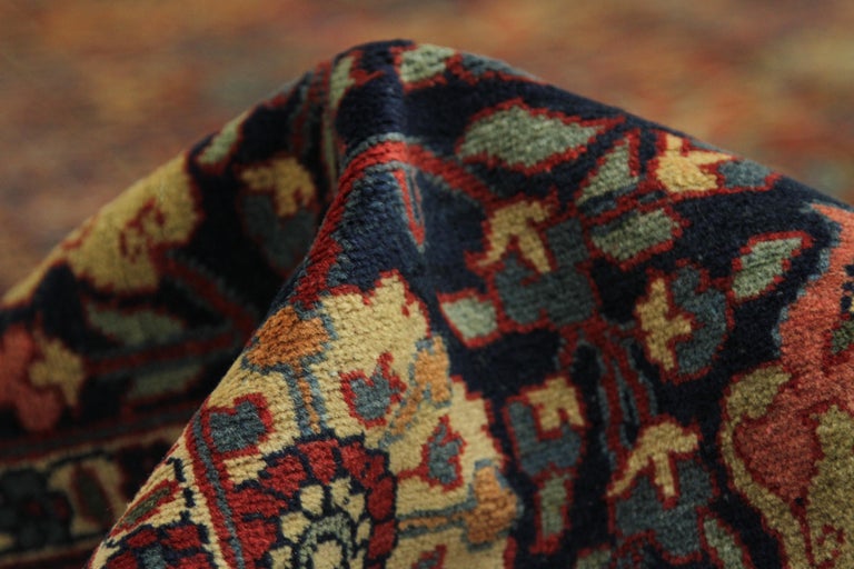 1940s Antique Persian Tabriz Rug with Jewel-Like ‘Herati’ Floral ...