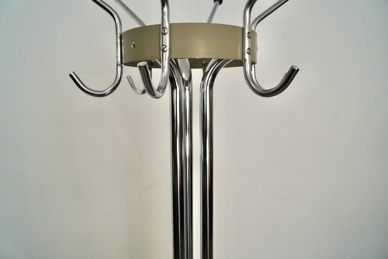 1940's Art Deco Chrome Coat Rack For Sale at 1stDibs