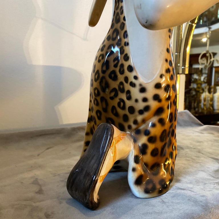 1940s Art Deco Porcelain Italian Sculpture of Diane The Hunter by ...