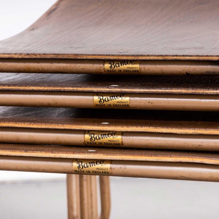 1940's Bamco Tubular Metal Bronze Dining Chairs - Set Of Four For Sale ...
