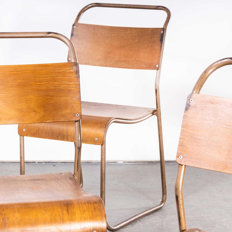 1940's Bamco Tubular Metal Bronze Dining Chairs - Set Of Four For Sale ...