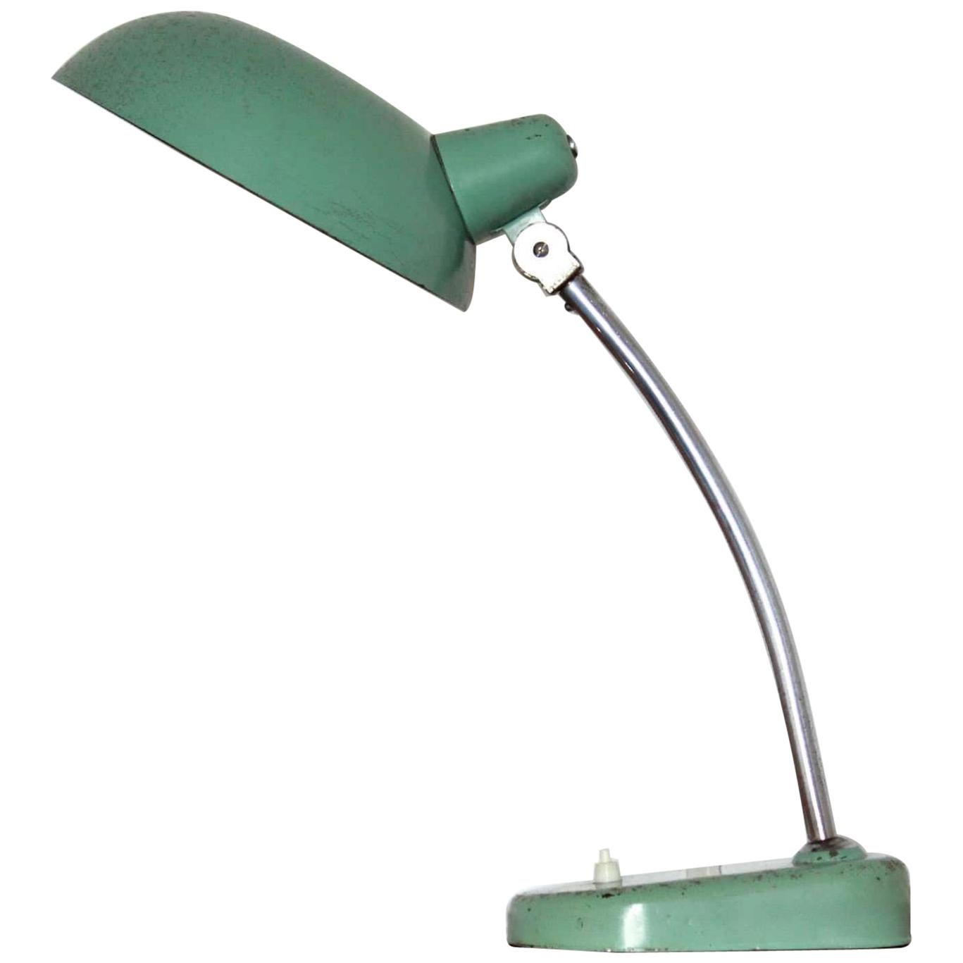 Vintage Industrial Coil Spring Lamp at 1stDibs