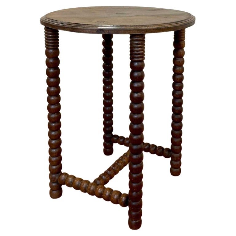 1940's Bobbin Side Table by Charles Dudouyt For Sale at 1stDibs