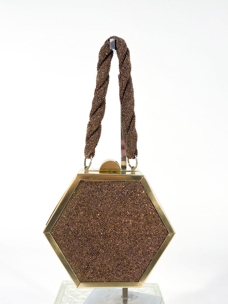 1940s Brass and Copper Evening Bag For Sale at 1stdibs
