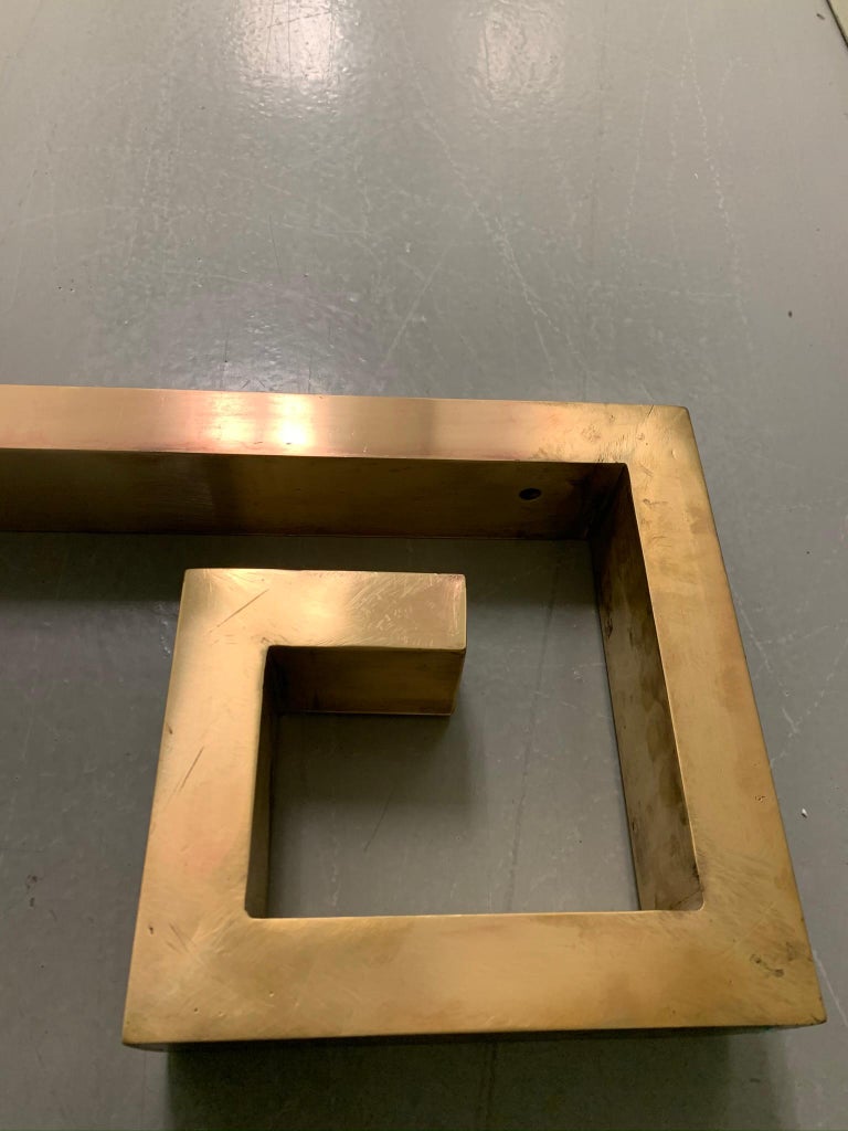 1940s Brass Greek Key Architectural Element For Sale at 1stDibs