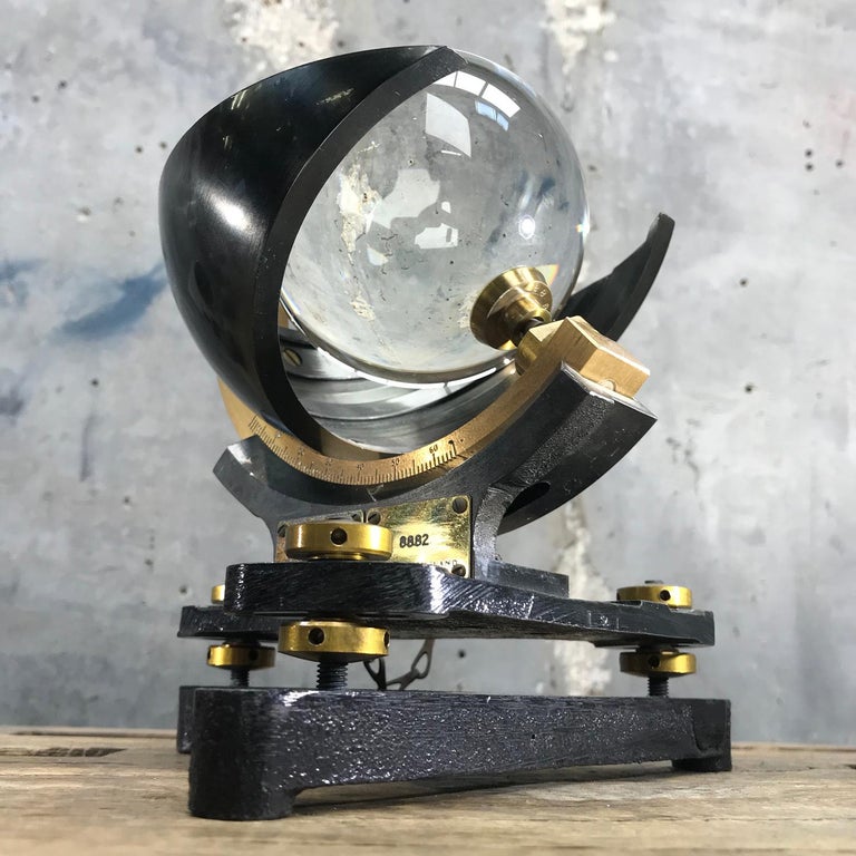 1940s Campbell Stokes British Cast Bronze and Glass Sunshine Recorder ...