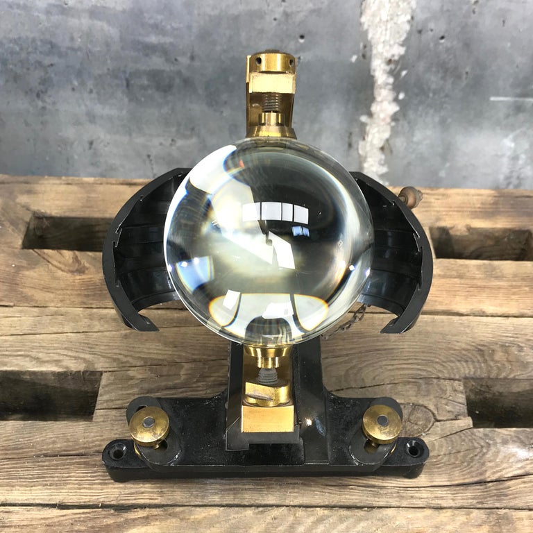 1940s Campbell Stokes British Cast Bronze and Glass Sunshine Recorder ...