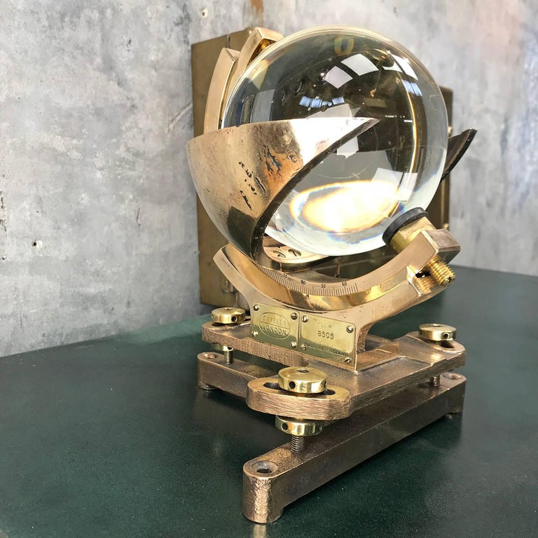 1940s Campbell Stokes British Cast Bronze, Brass and Glass Sunshine ...