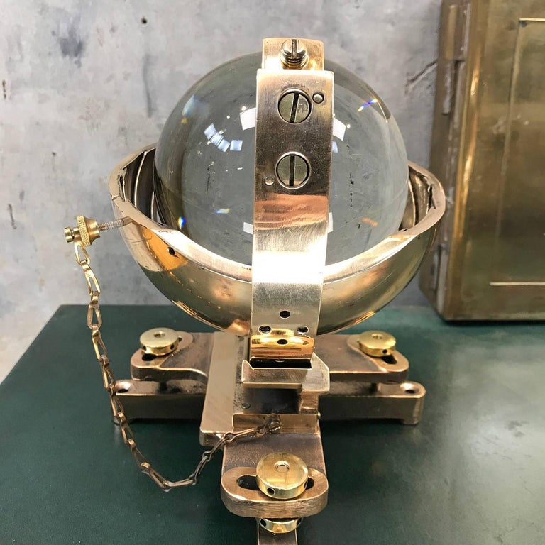 1940s Campbell Stokes British Cast Bronze, Brass and Glass Sunshine ...