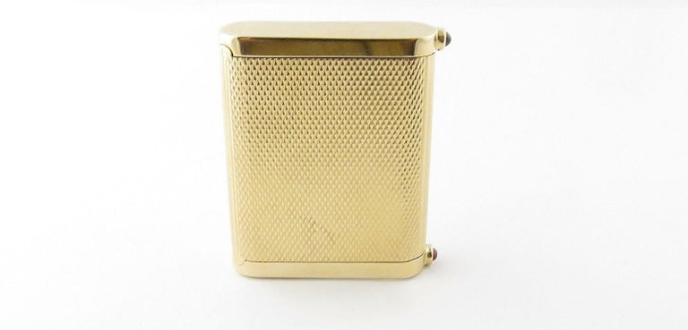 1940s Cartier 14-Karat Yellow Gold Double Pill Box with Sapphire and ...