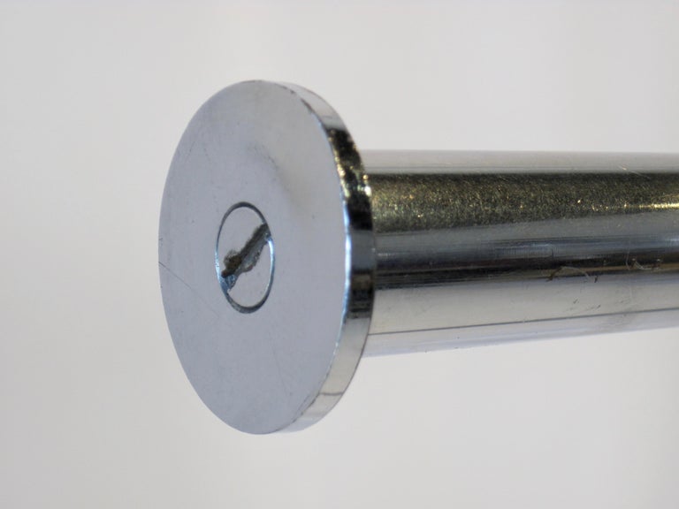 1940s Chrome Plated T-Bar Clothing Rack Stand For Sale at 1stDibs