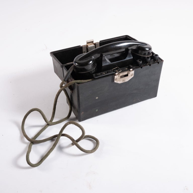 1940s Decorative Russian Field Telephone in Original Bakelite Case at ...