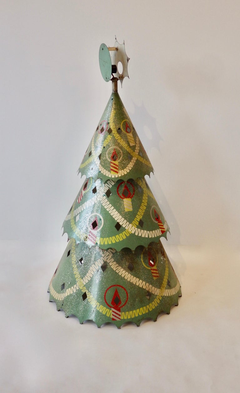 1940s Detroit Department Store Display Christmas Tree in Original Paint ...