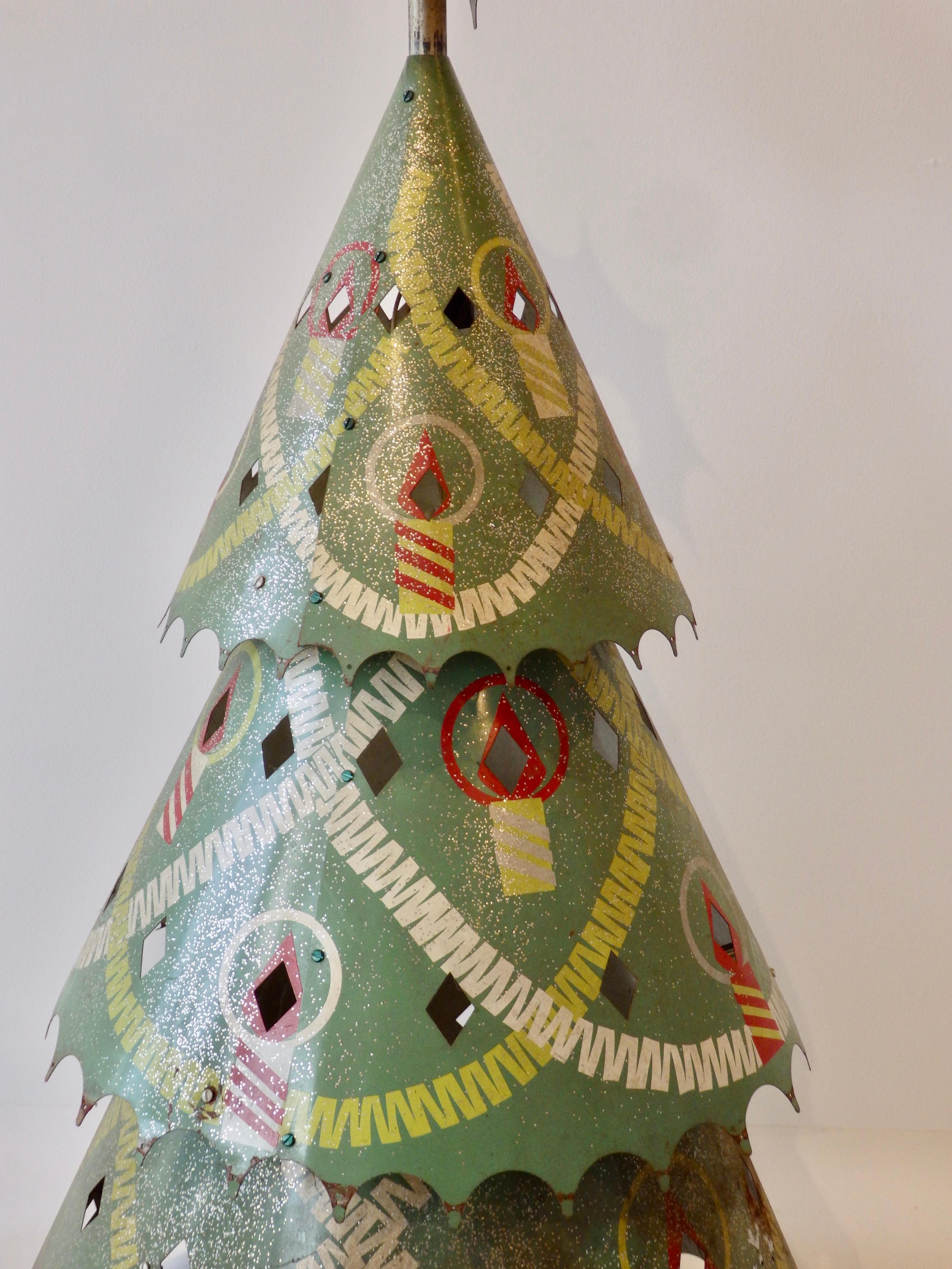 1940s Detroit Department Store Display Christmas Tree in Original Paint ...