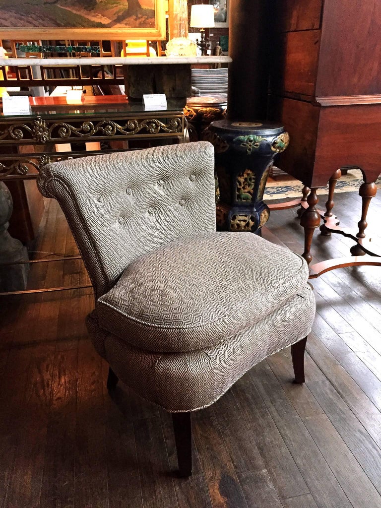 1940s Dorothy Draper Slipper Chair at 1stDibs