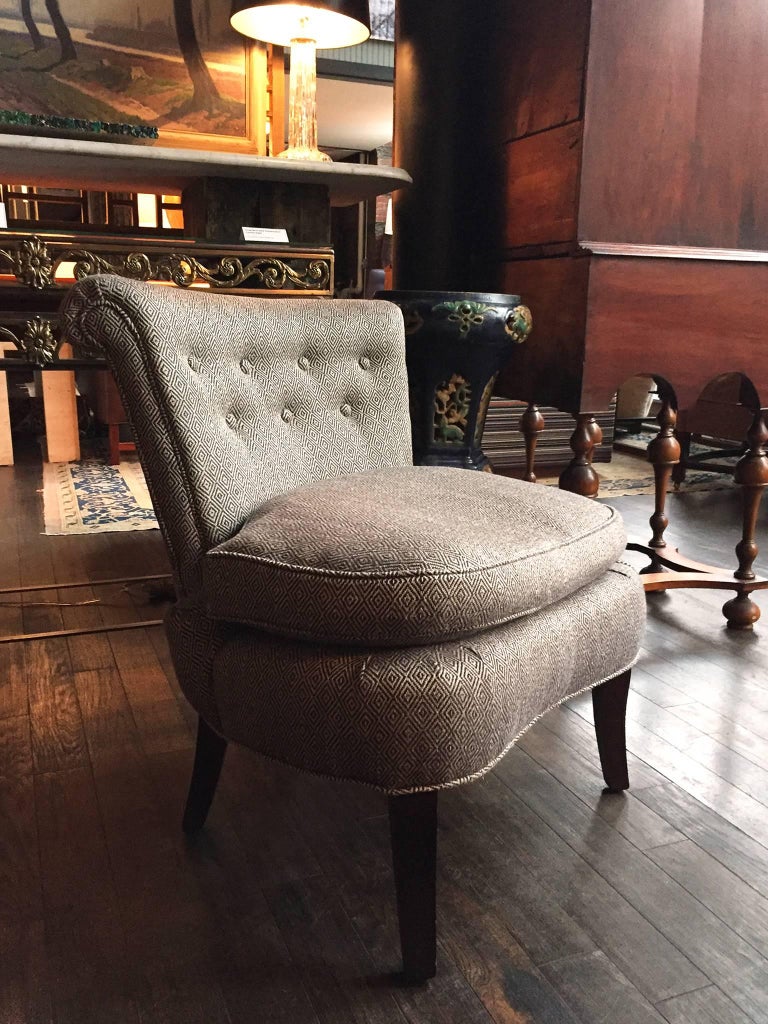 1940s Dorothy Draper Slipper Chair at 1stDibs