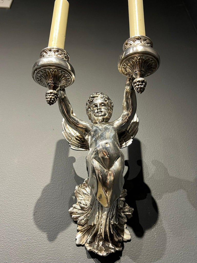 1940’s English Angel Sconces For Sale at 1stDibs