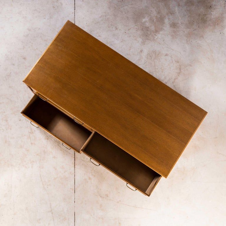 1940's English Milliners Bank of Drawers, Four Drawer For Sale at 1stDibs