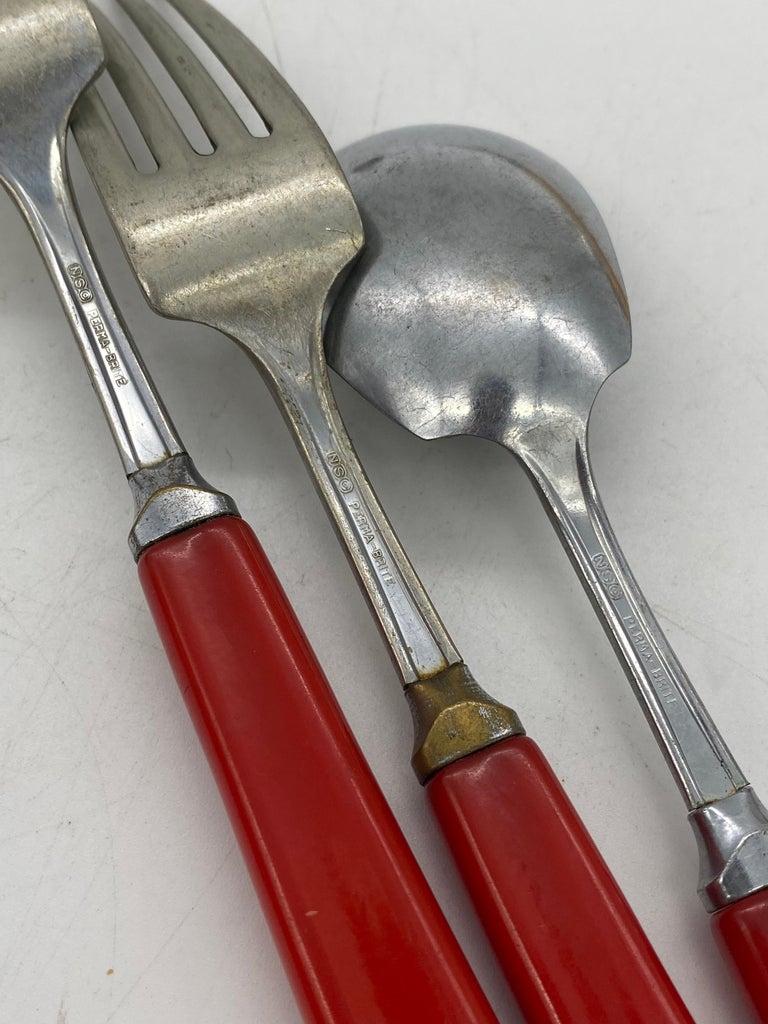 1940s Fiesta Go- Along Bakelite Handle Stainless Steel Mix and Match ...