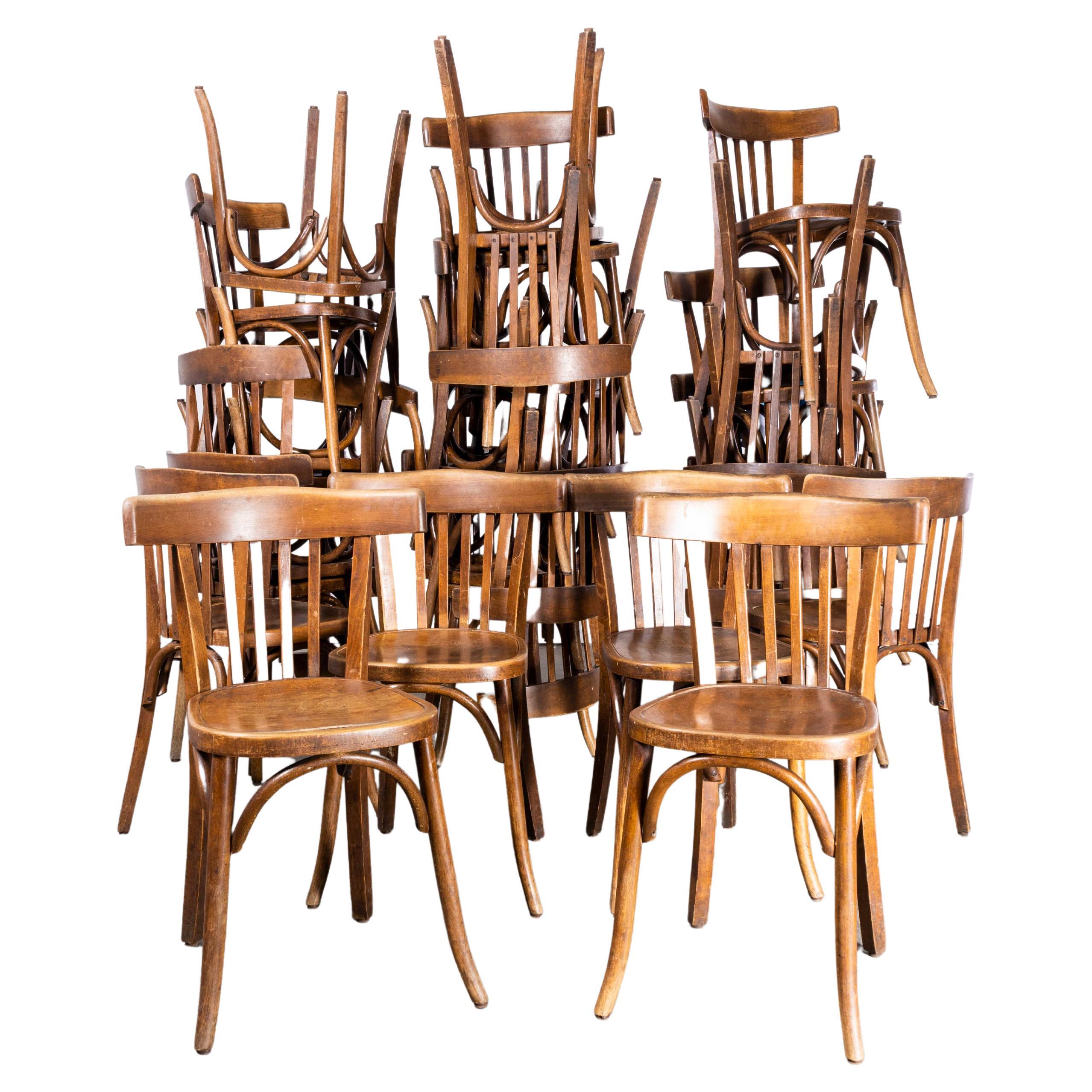 1940's Fischel French Deep Back Bentwood Dining Chairs - Set Of Six For ...
