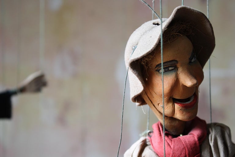 1940's Folk Art John Carr's Jacquard Puppets The Turnip's, Scarecrow ...