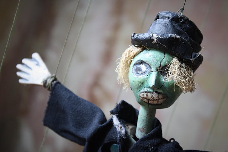 1940's Folk Art John Carr's Jacquard Puppets The Turnip's, Scarecrow ...