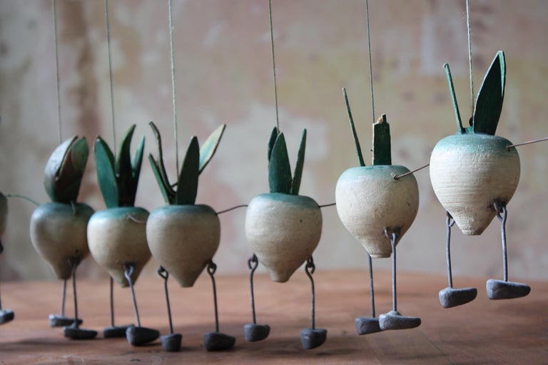 1940's Folk Art John Carr's Jacquard Puppets The Turnip's, Scarecrow ...