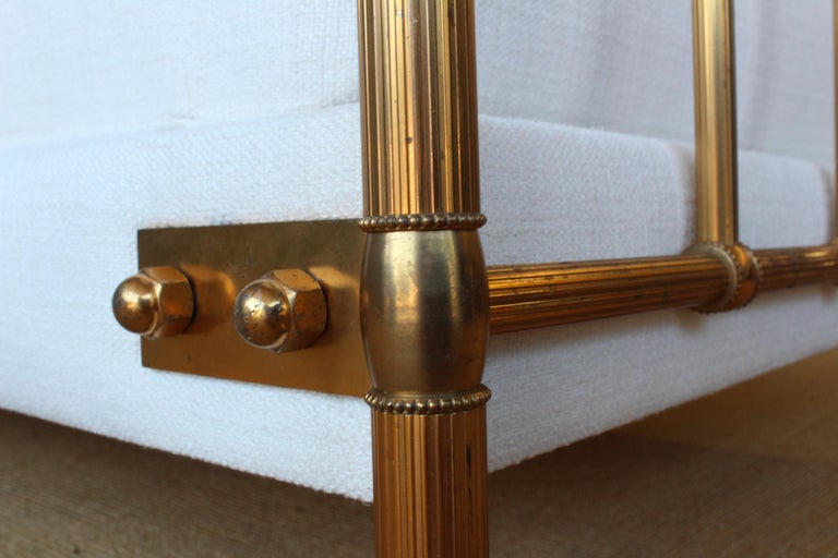 1940s French Brass Daybed in the Style of Maison Jansen. at 1stDibs