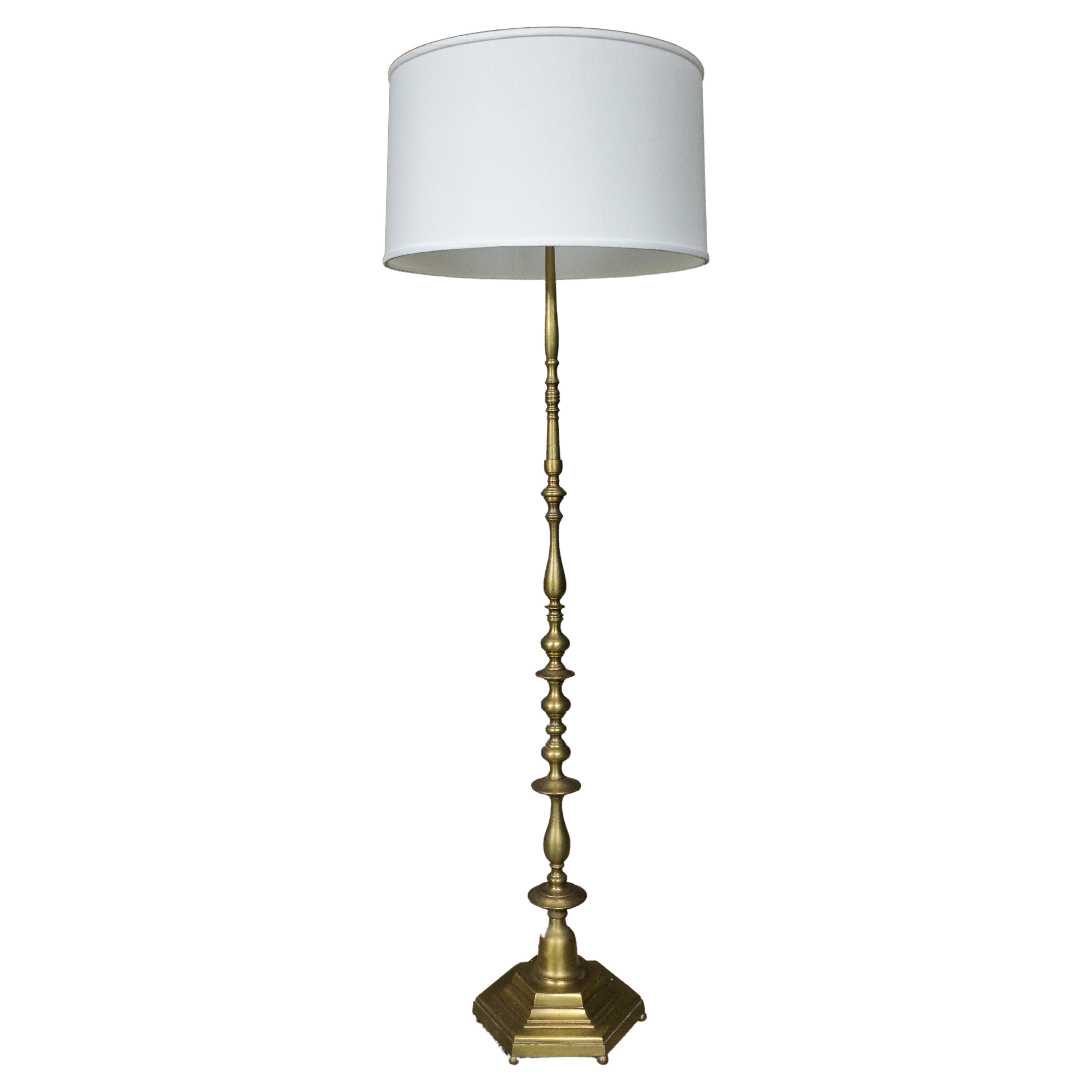 Maison Jansen 1940s Floor Lamp with Black Opaline and Gold Bronze ...