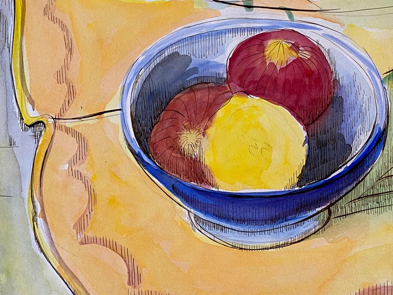 1940's French Fruit Still Life, Post Impressionist Artist For Sale at ...