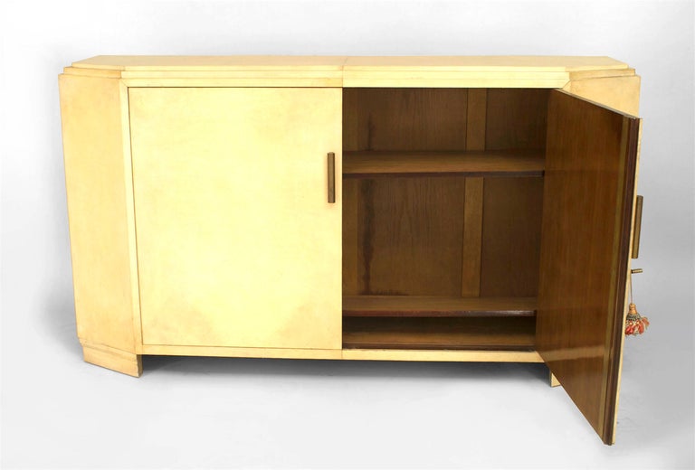 French Mid-Century White Parchment Sideboard For Sale at 1stDibs ...