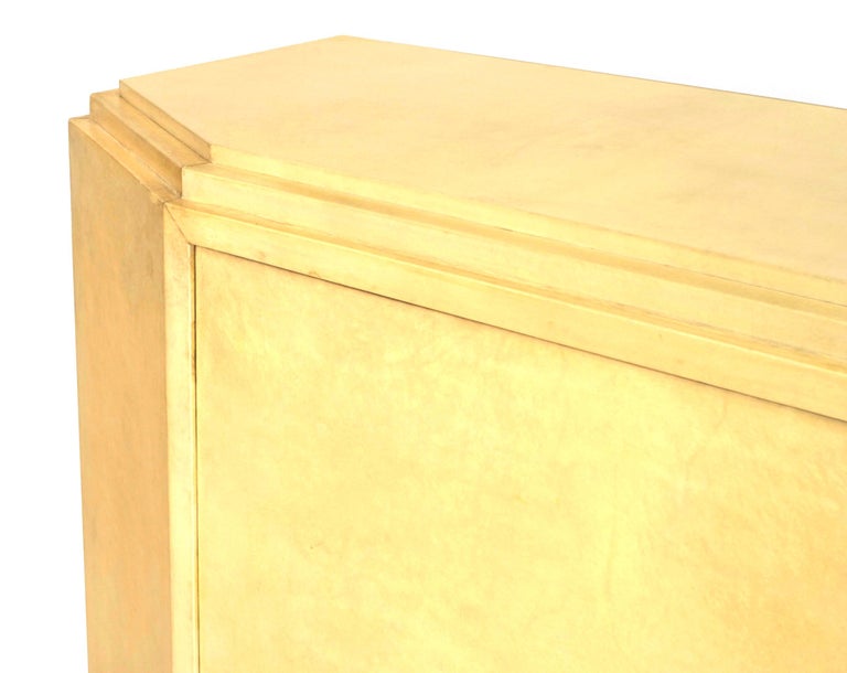 French Mid-Century White Parchment Sideboard For Sale at 1stDibs ...