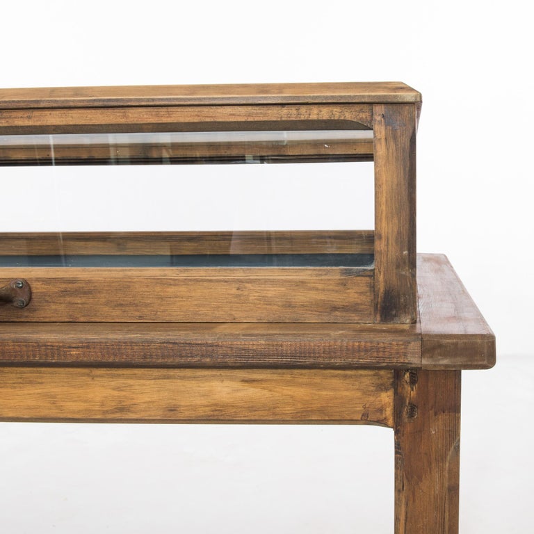 1940s French Wood and Glass Shop Counter at 1stDibs
