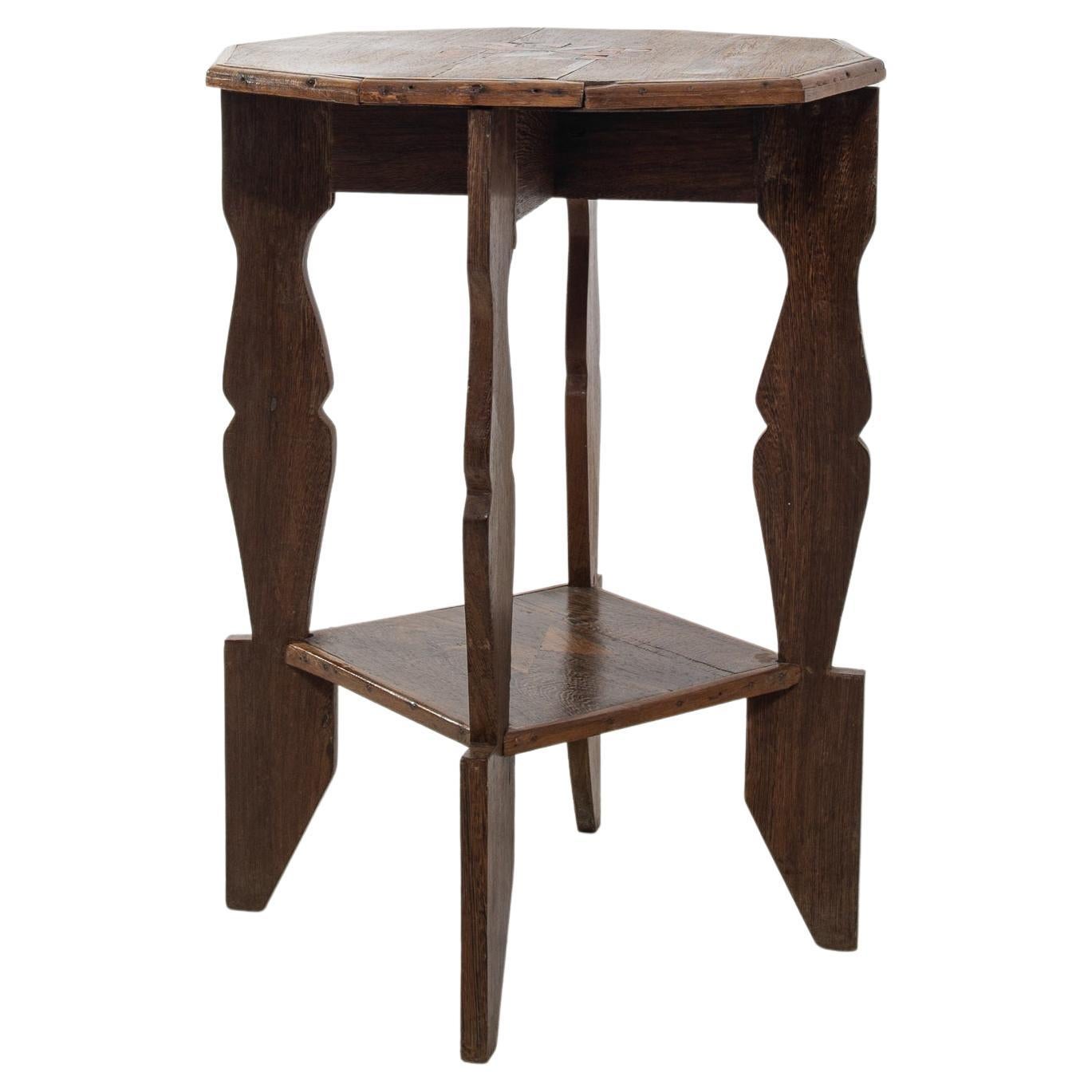 Edwardian Cherrywood Table with Marquetry Details For Sale at 1stDibs