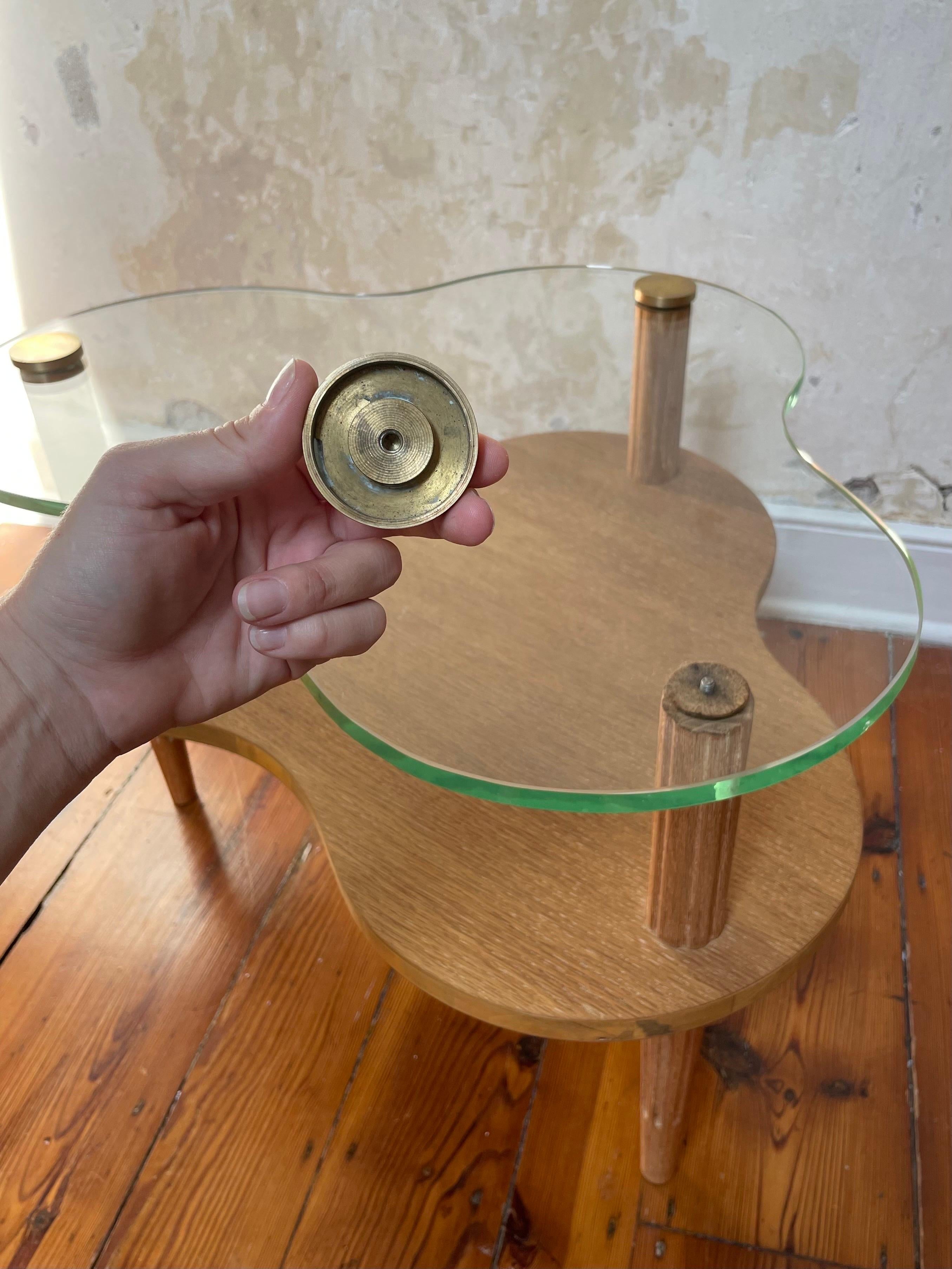 1940s Gilbert Rohde Herman Miller Biomorphic 2-Tier Accent Table No 1 ...