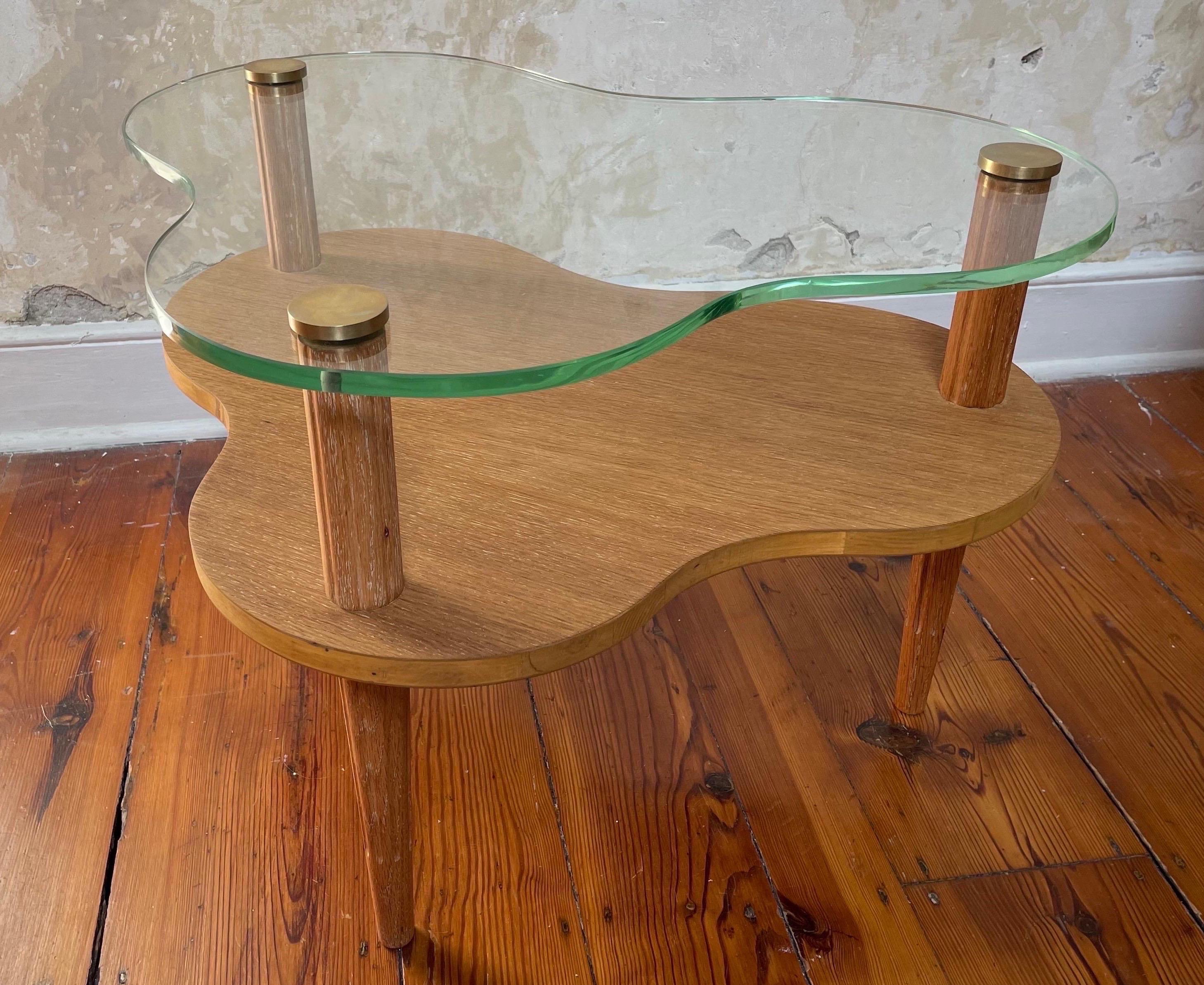 1940s Gilbert Rohde Herman Miller Biomorphic 2-Tier Accent Table No 1 ...