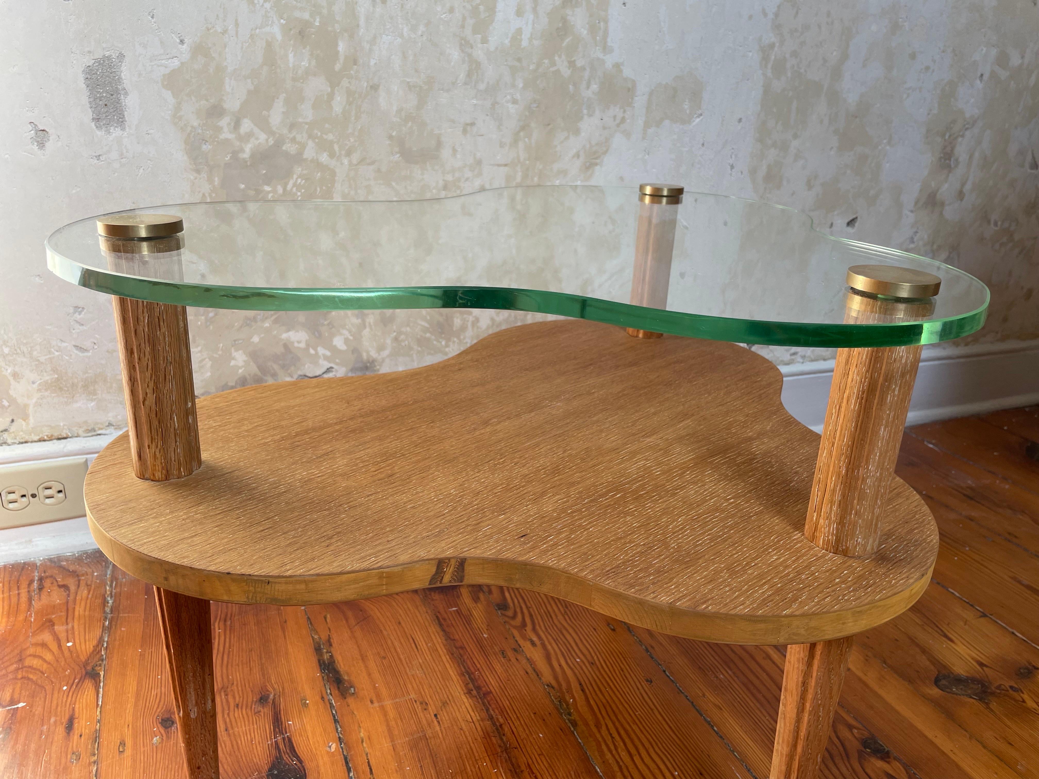 1940s Gilbert Rohde Herman Miller Biomorphic 2-Tier Accent Table No 1 ...