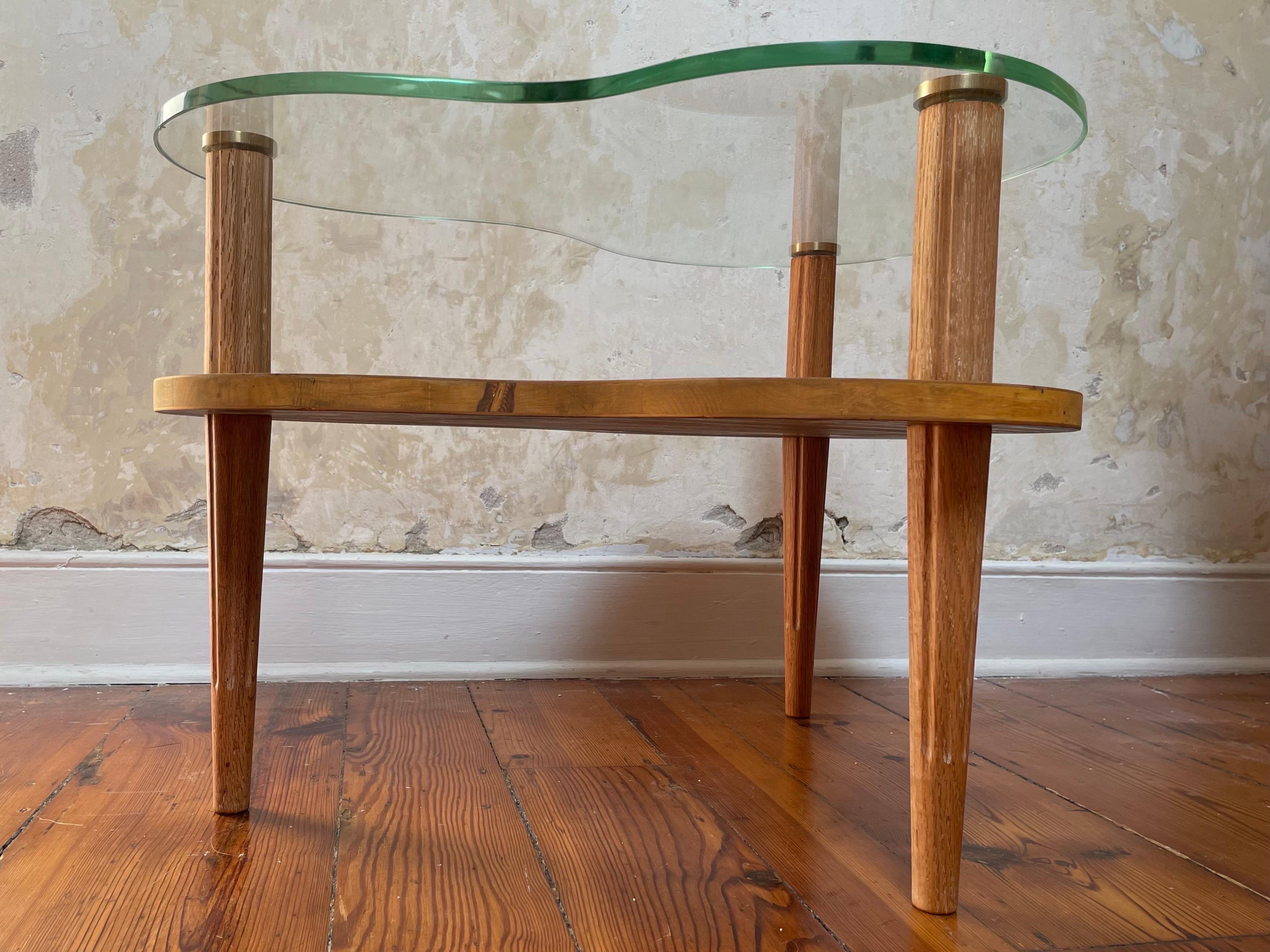 1940s Gilbert Rohde Herman Miller Biomorphic 2-Tier Accent Table No 1 ...