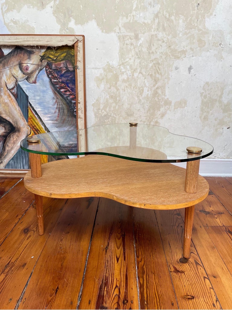 1940s Gilbert Rohde Herman Miller Biomorphic 2-Tier Coffee Table For ...