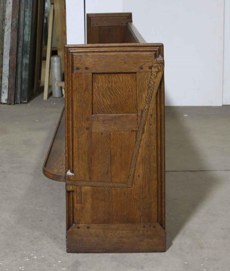1940s Gothic Dark Finish Oak Church Pew Bench at 1stDibs | gothic ...