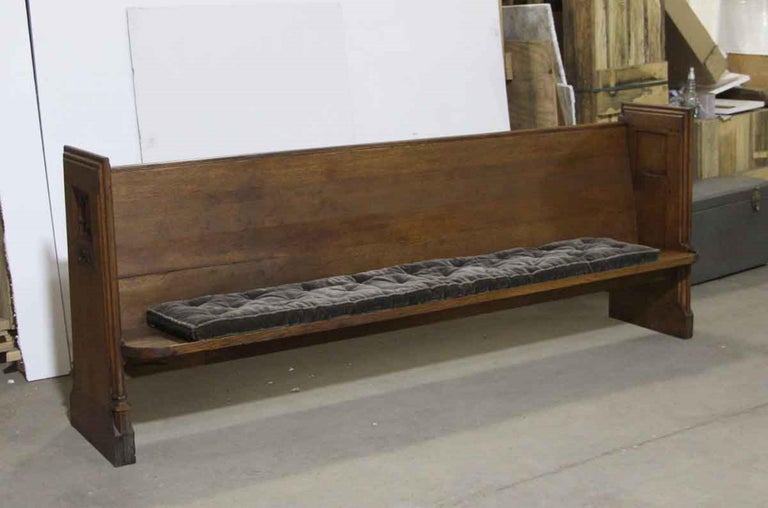 1940s Gothic Dark Finish Oak Church Pew Bench at 1stDibs | gothic ...