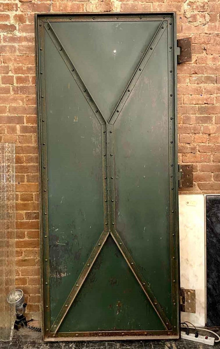 1940s Industrial Transformer Vault Green Steel Door at 1stDibs | 1940s ...