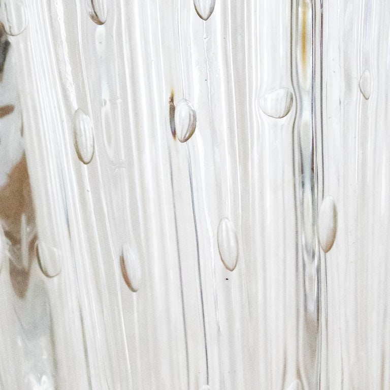 1940's Italian Wavy Glass Vase at 1stDibs