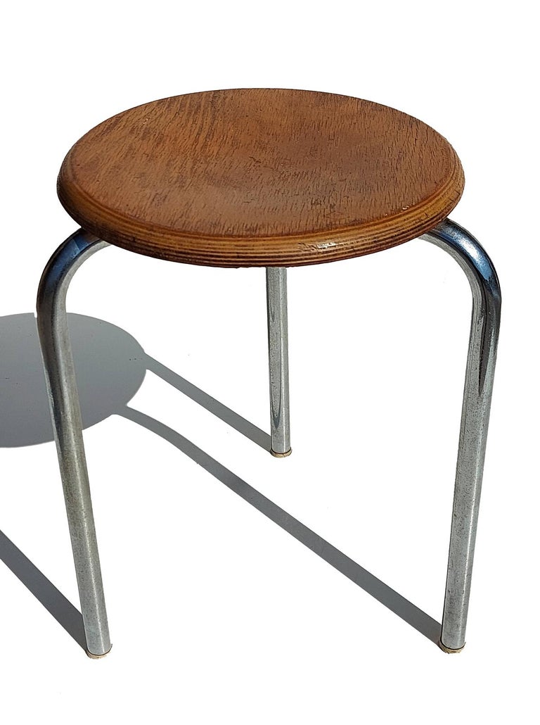 1940s Jean Prouvè Atelier Design Stool at 1stDibs