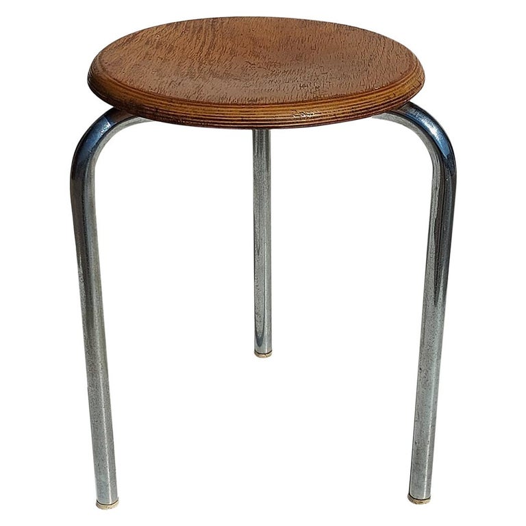 1940s Jean Prouvè Atelier Design Stool at 1stDibs