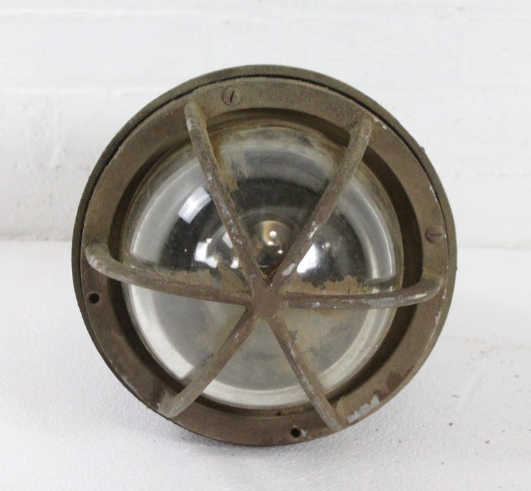1940s Killark Electric Industrial Factory Light Explosion Proof, Large ...